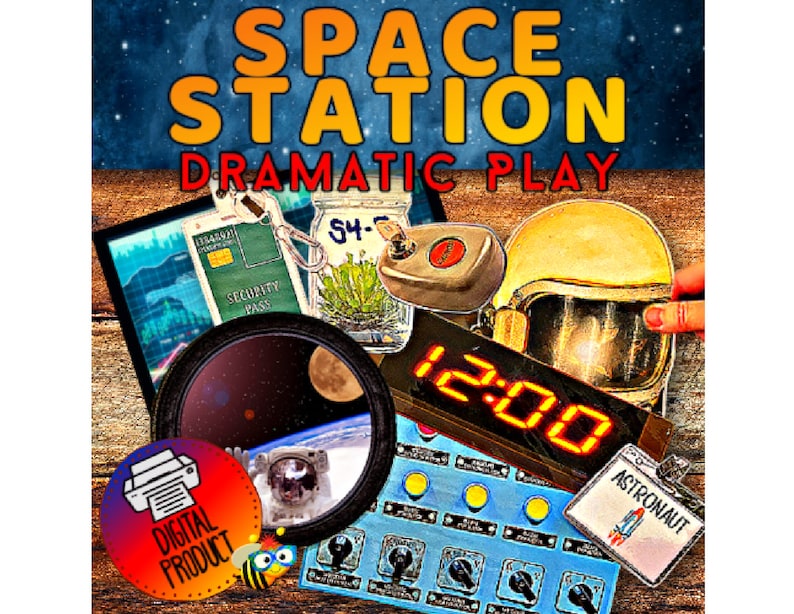 Space Station Dramatic Play Space Pretend Play Space Activity Preschool ...