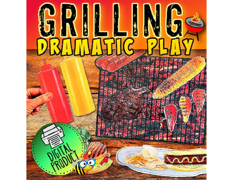 Grilling Dramatic Play | Pretend Play Grilling | Summer Activity ...
