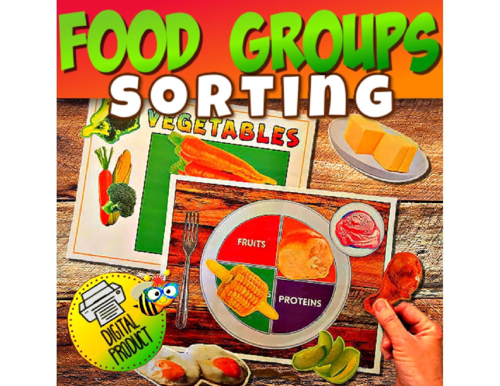 Food Groups Sorting Mats | My Plate | Play Food | Identify Food Groups ...