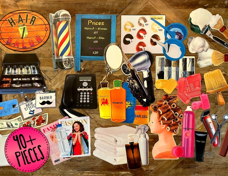 Hair Salon Dramatic Play | Beauty Shop Pretend Play | Preschool Theme ...