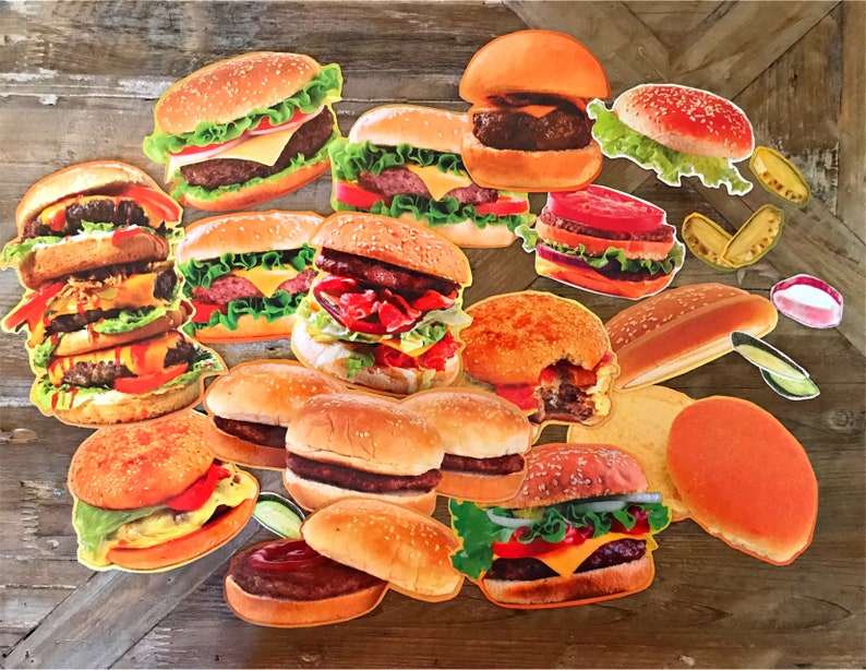 Dramatic Play Hamburger Pretend Play Food Activities - Etsy