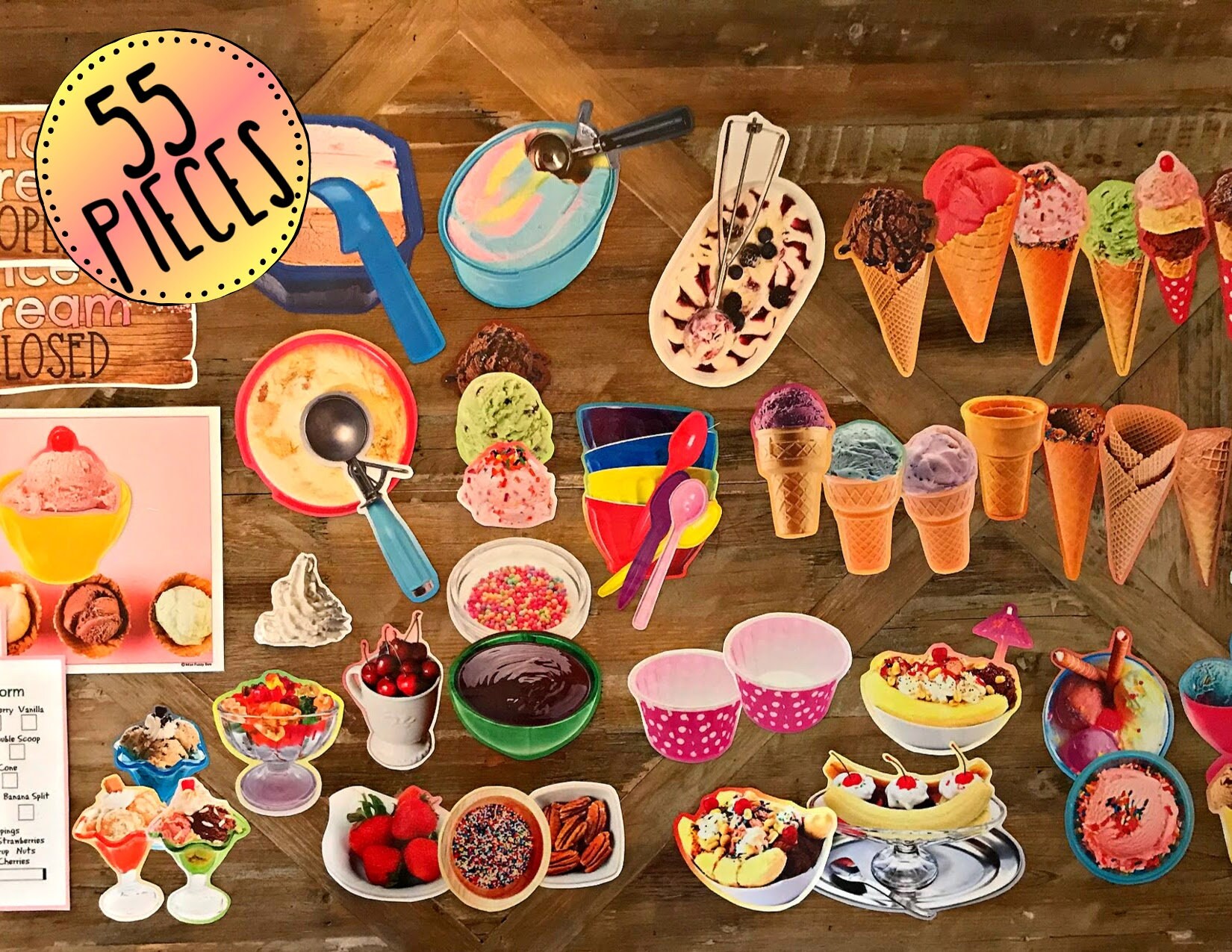 Summer Dramatic Play Bundle | Grilling Pretend Play | Ice Cream Pretend ...