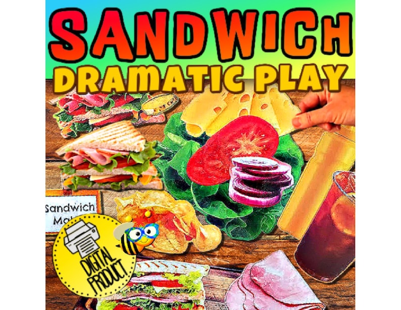 Sandwich Shop Dramatic Play | Restaurant Dramatic Play | Sandwich ...