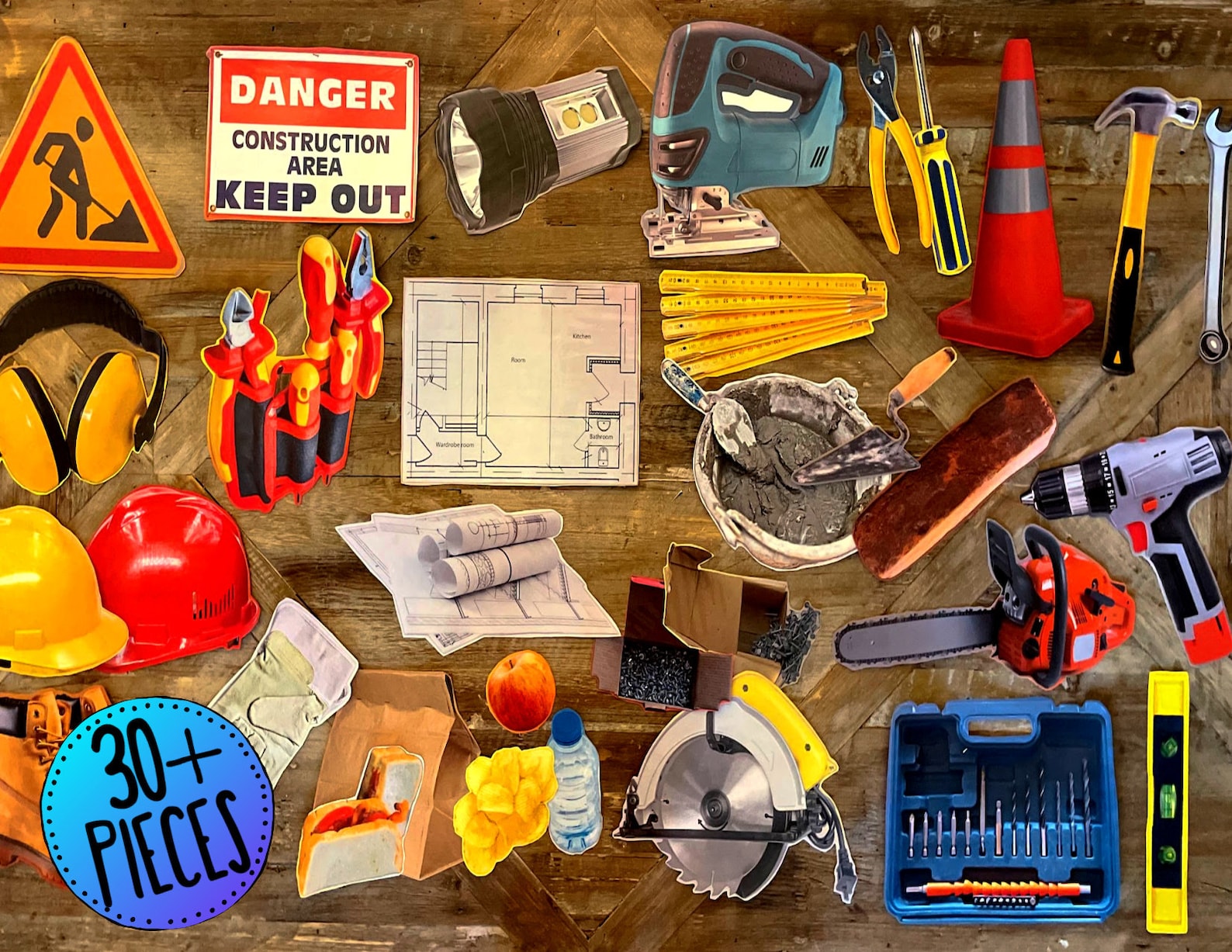 Construction Dramatic Play | Pretend Tools | Printable Preschool ...