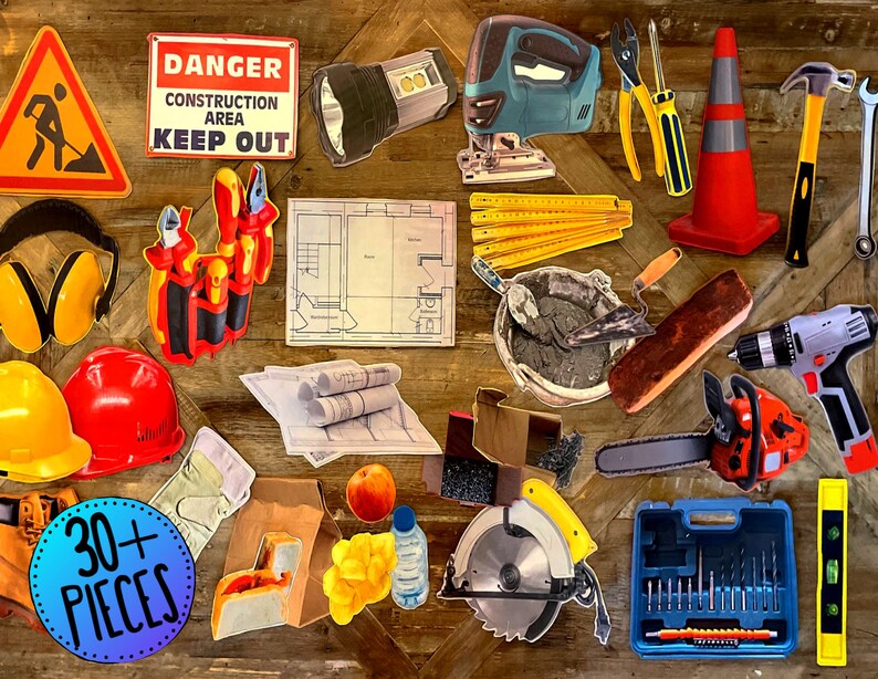 Construction Dramatic Play | Pretend Tools | Printable Preschool ...