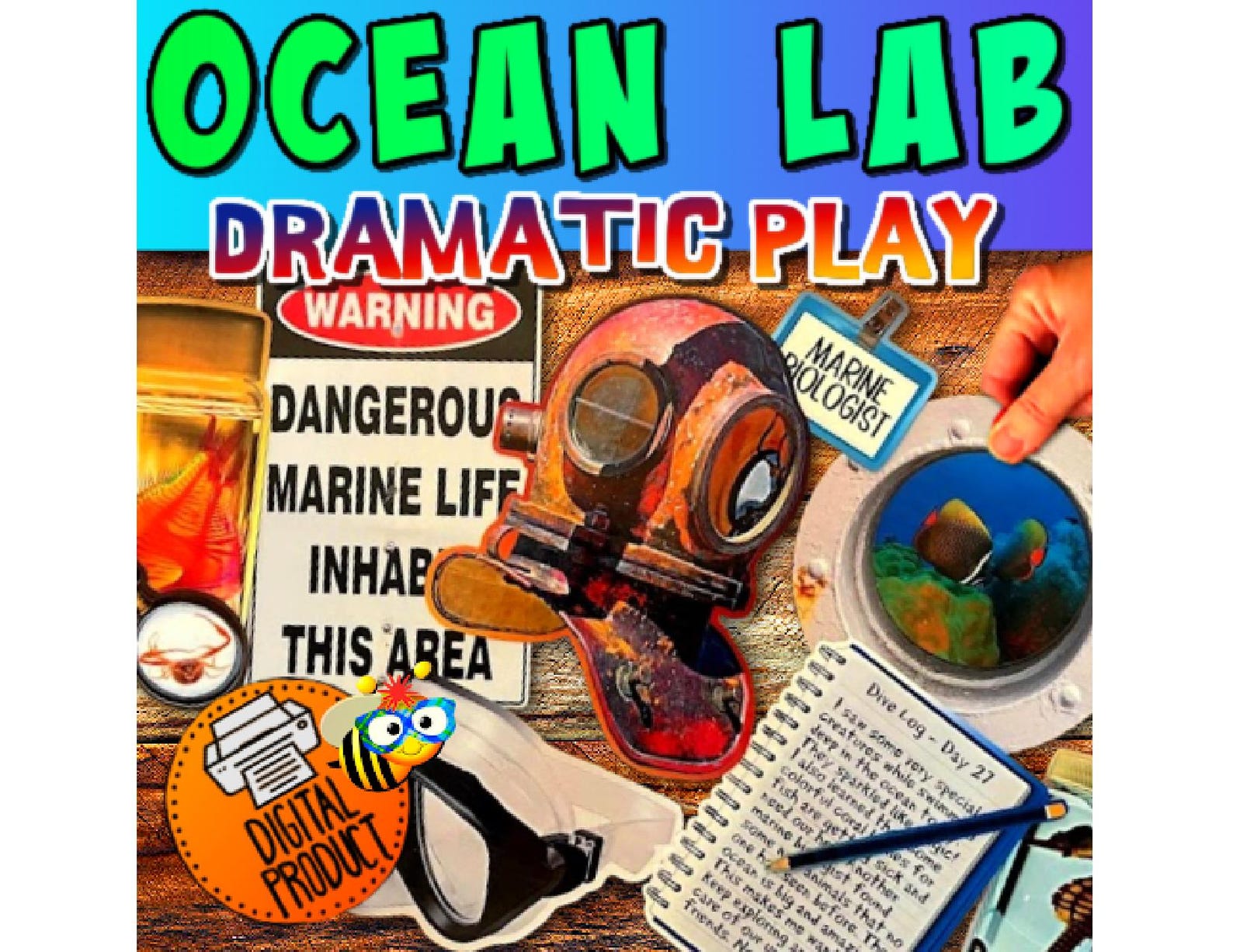 Ocean Lab Dramatic Play | Ocean Pretend Play | Preschool Toy ...