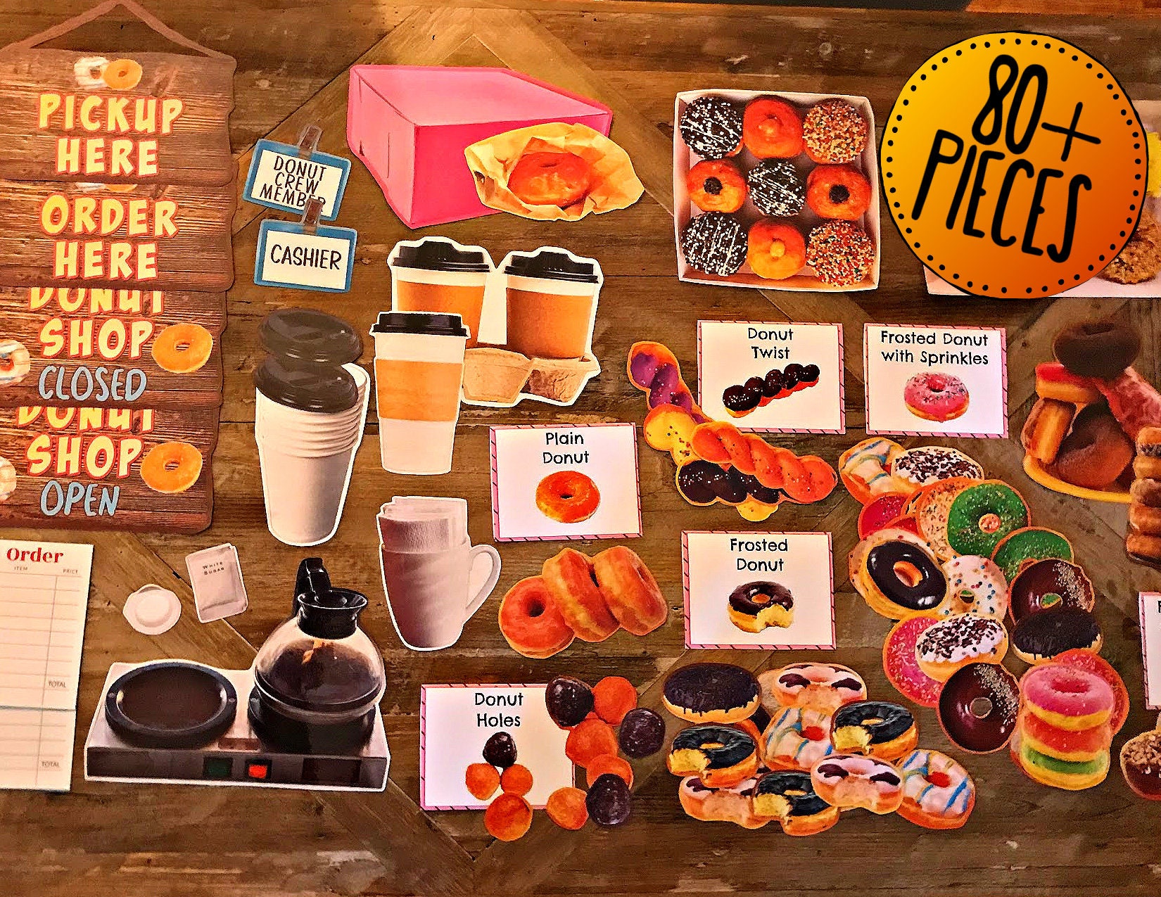 Donut Shop Dramatic Play | Donut Shop Pretend Play | Donut Activity ...