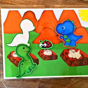 Dinosaur Busy Book | Dinosaur Activities | Printables | Prek Skills ...