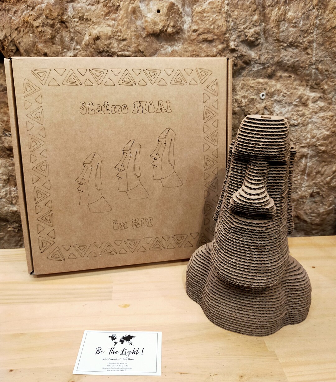 Moai-Statue im Selbstbausatz DIY 3D-Puzzle Recycelter Karton - Etsy.de