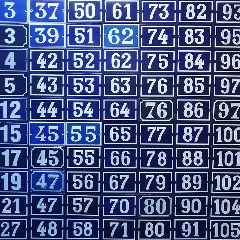 French House Numbers - Etsy