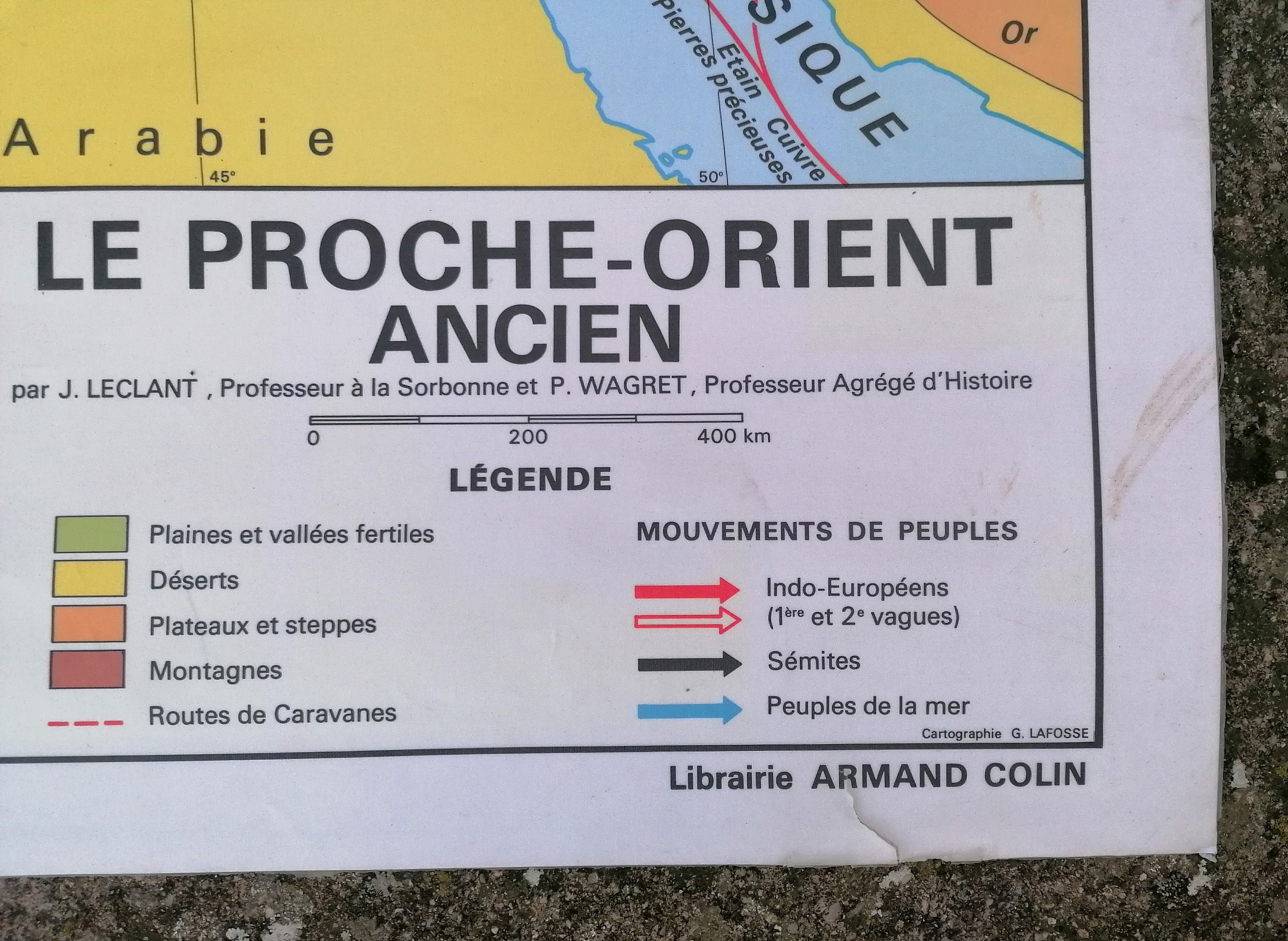 Old Map Armand Colin Historical Near East Ancient and Ancient Egypt ...