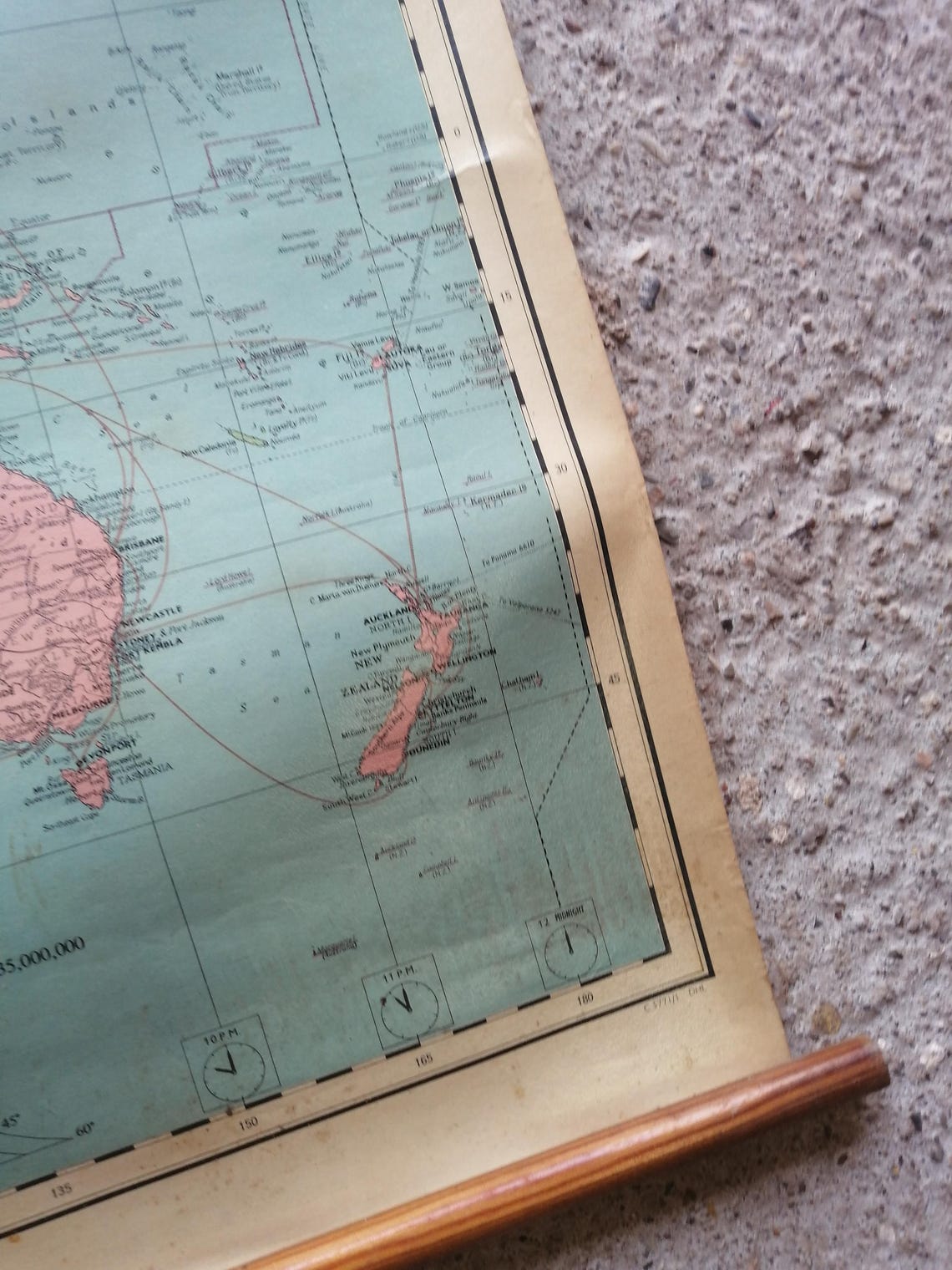 Old World Map Planisphere Royal Interocean Lines / Old World Map ...