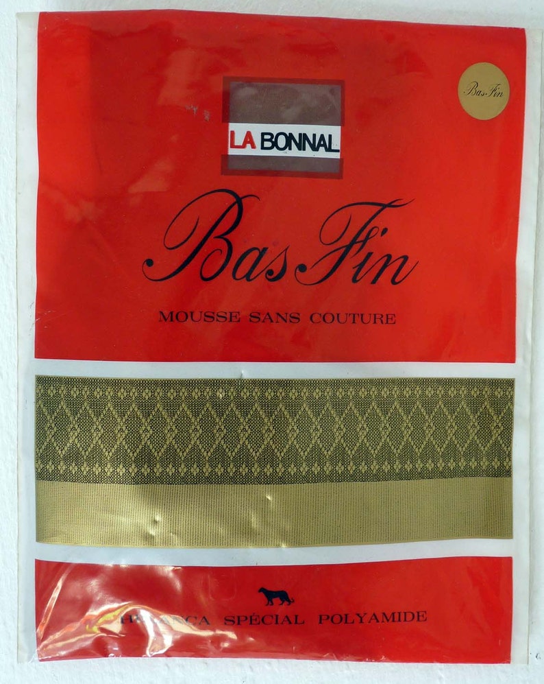 Lingerie d'époque Paire de bas mousse français fin | Etsy