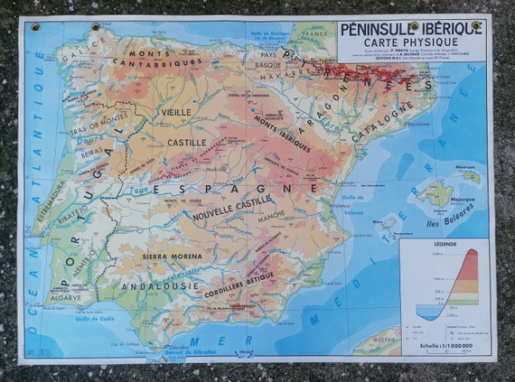 Kaart Van Europa Iberisch Schiereiland
