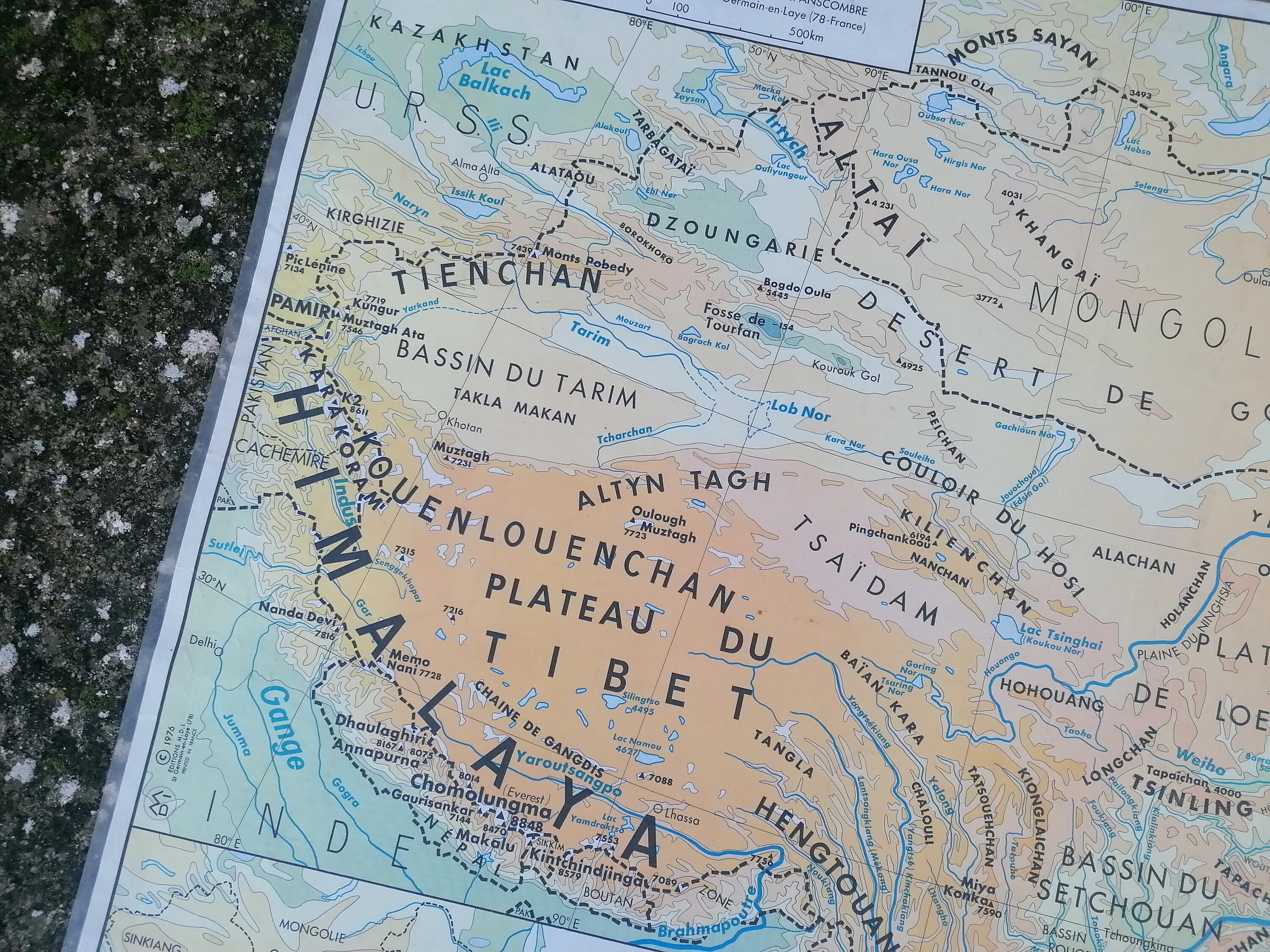 Old MDI Map of China / Vintage China MDI Edition Poster Card / World ...