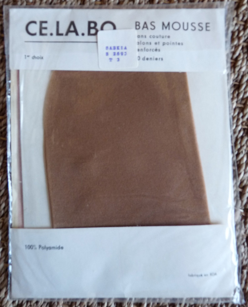 Lingerie d'époque Paire de bas mousse français fin | Etsy