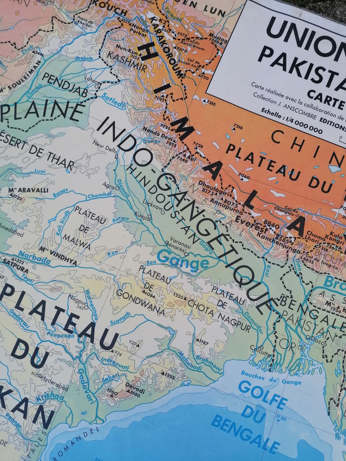Old MDI Map India-indian Union Pakistan Ceylon / Map India / Map World ...