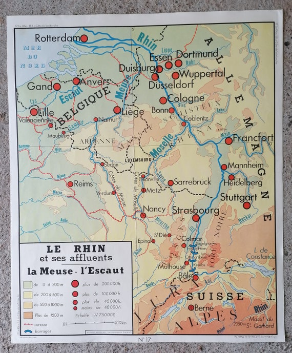 Rhine River Location On World Map