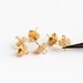 3121 Small Peg Bail Bead Caps Gold Bails for Pendants 3 Mm Glue on ...