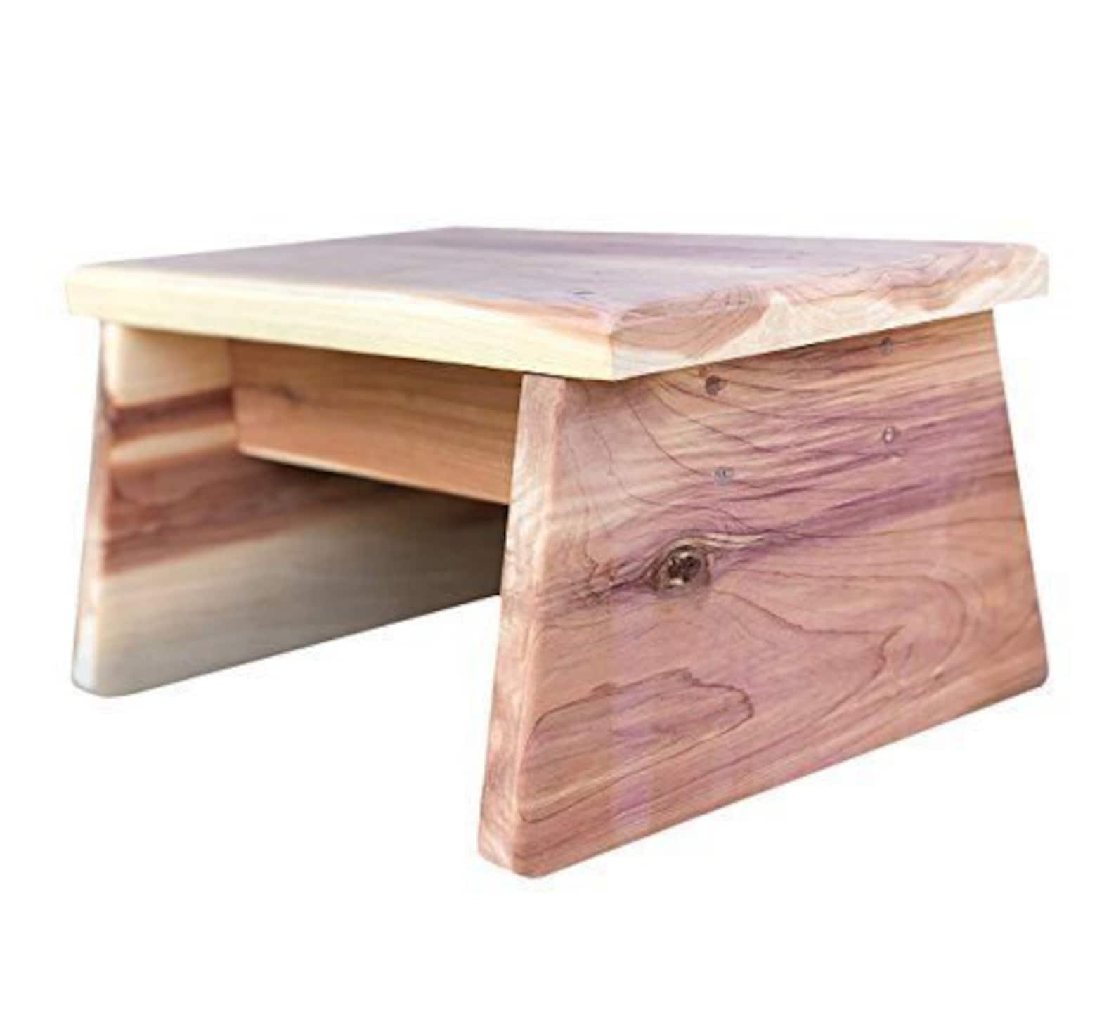 Hand Crafted ALL Cedar Wood Step Stool Amish Made in USA - Etsy