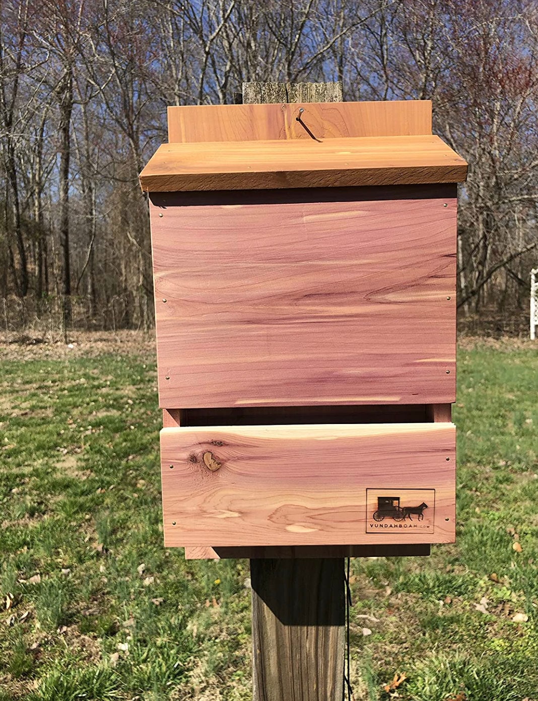 Vundahboah Amish Goods Outdoor Bat Box Shelter With Large Double ...