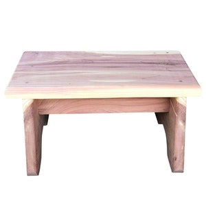 Hand Crafted ALL Cedar Wood Step Stool Amish Made in USA - Etsy