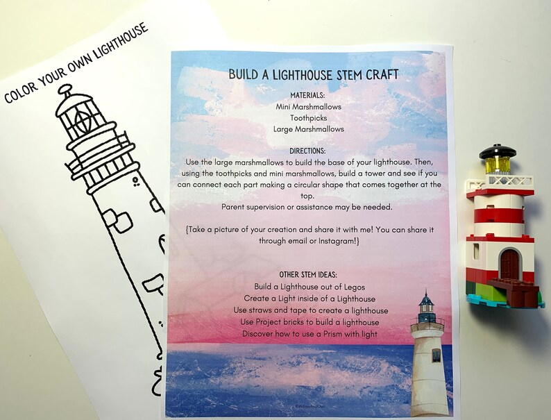 Exploring Lighthouses: A Mini Unit Study With Links | Etsy