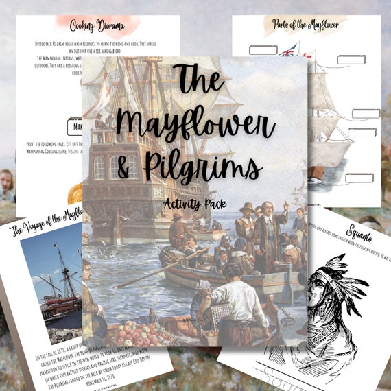 Mayflower & Pilgrim Activity Pack for Unit Study - Etsy