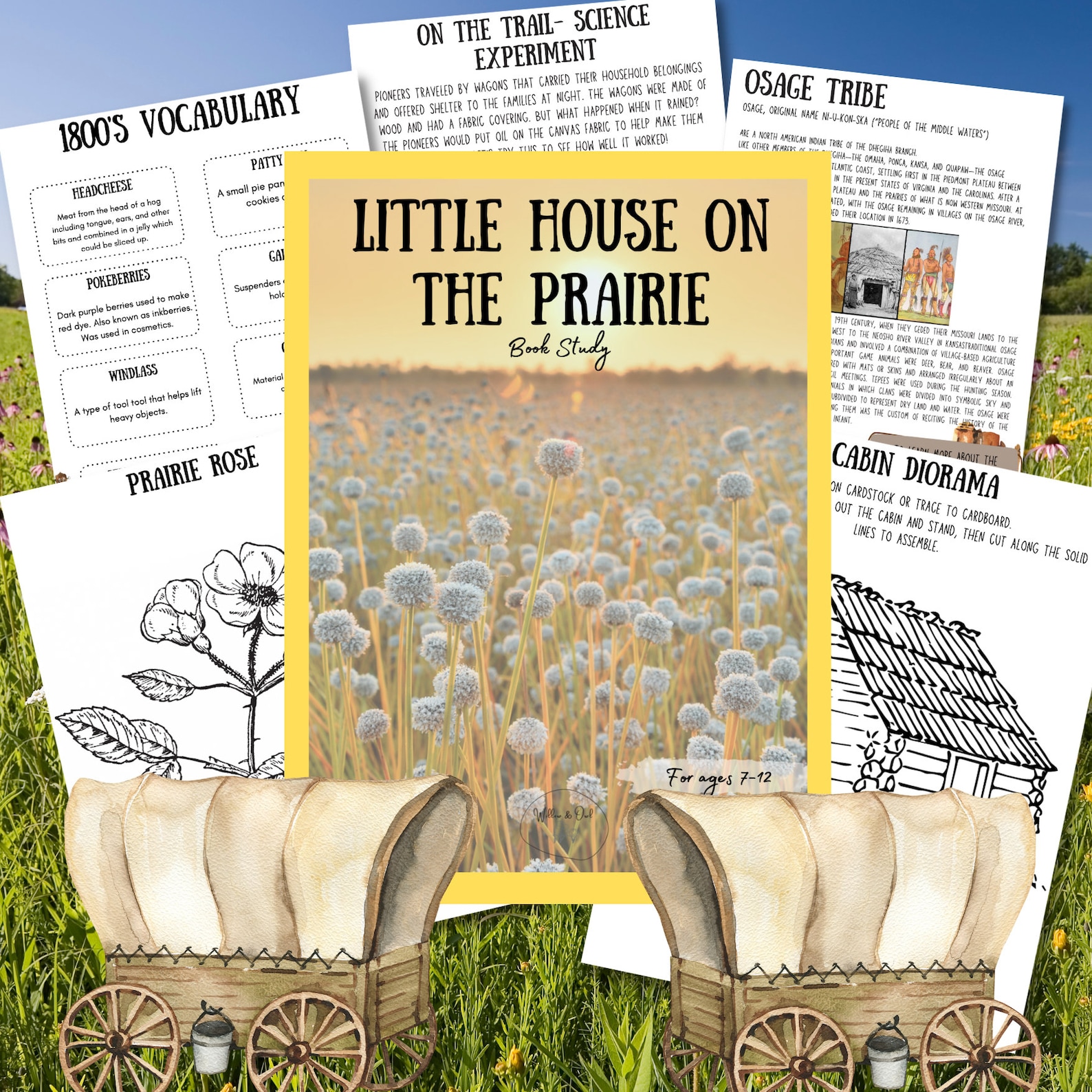 Little House on the Prairie Book Companion Activity Pack Book Study - Etsy