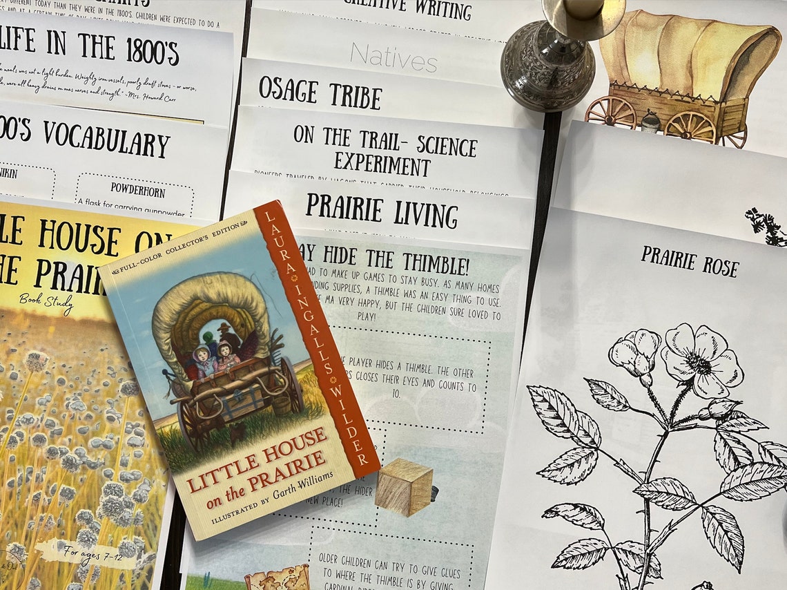 Little House on the Prairie Book Companion Activity Pack Book Study - Etsy