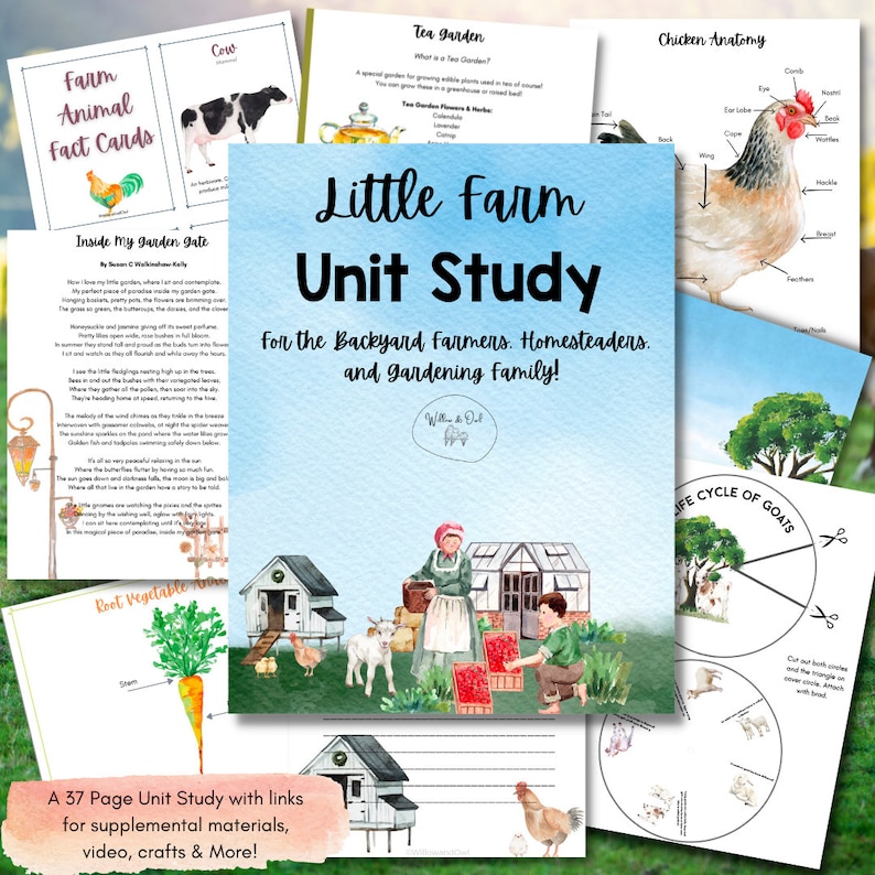 Little Farm Unit Study - Etsy