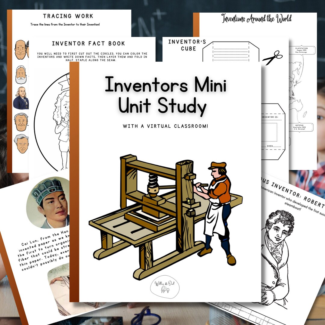 Inventors Mini Unit Study (27 Inventors) | Homeschool Learning of ...