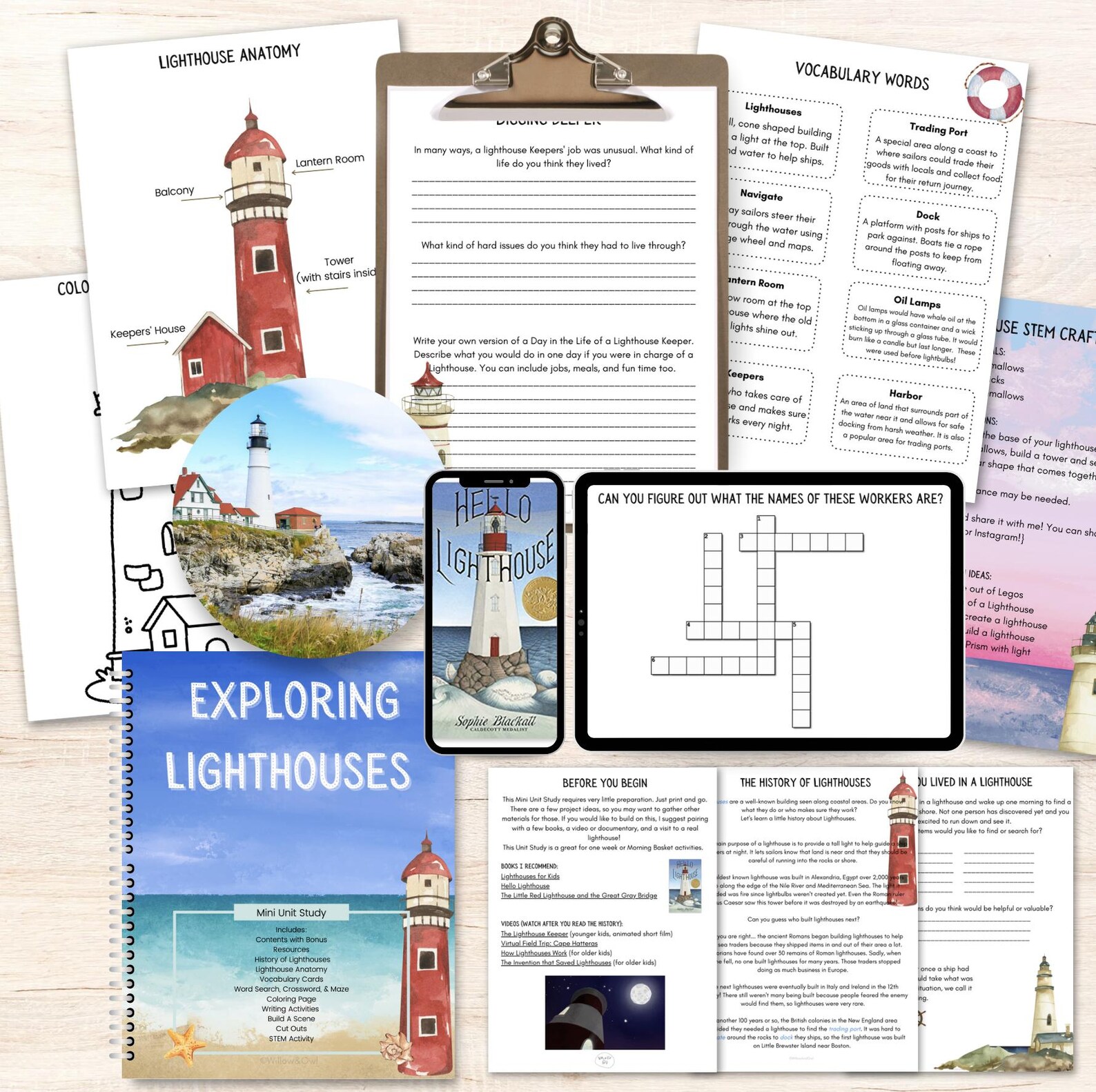 Exploring Lighthouses: A Mini Unit Study With Links | Homeschool Summer ...