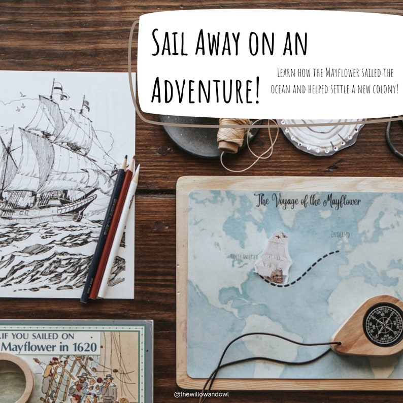 Mayflower & Pilgrim Activity Pack for Unit Study - Etsy