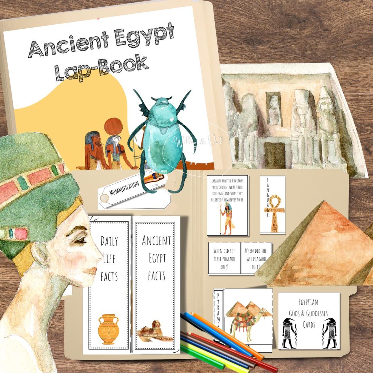 Ancient Egypt Lapbook Printable | Homeschool History Unit Study ...
