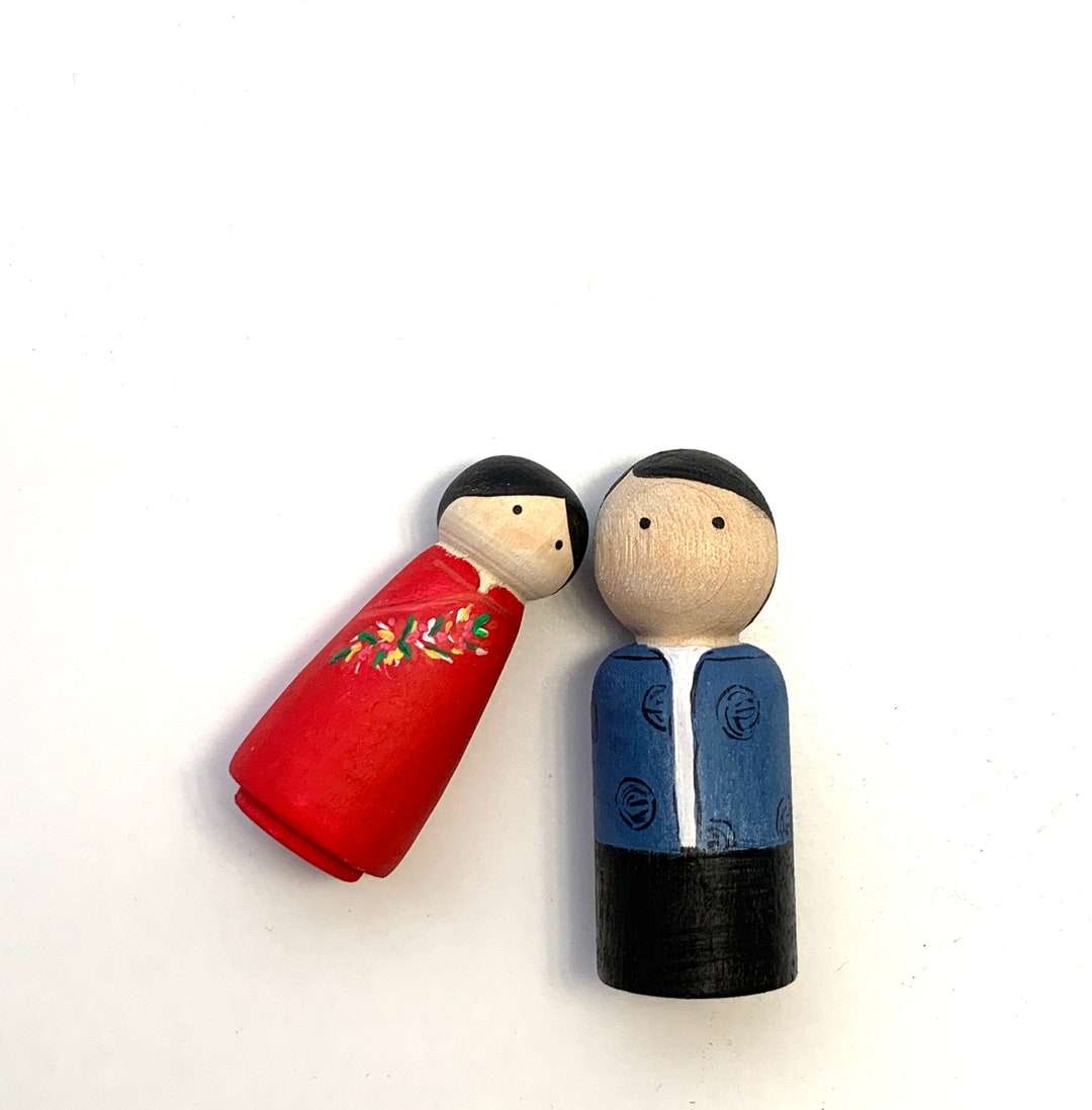 Traditional Chinese Peg Dolls - Etsy