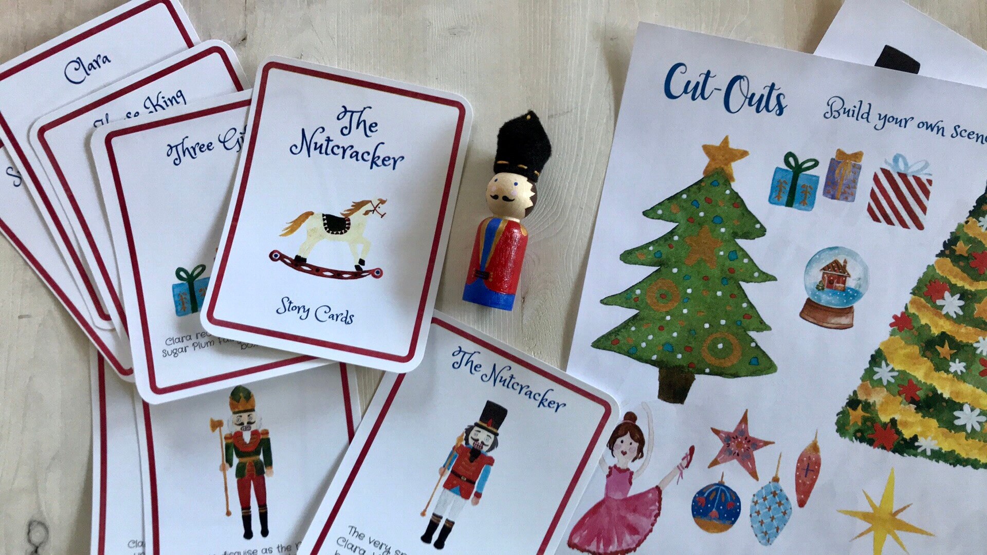 The Nutcracker Story Cards and Cut-outs - Etsy