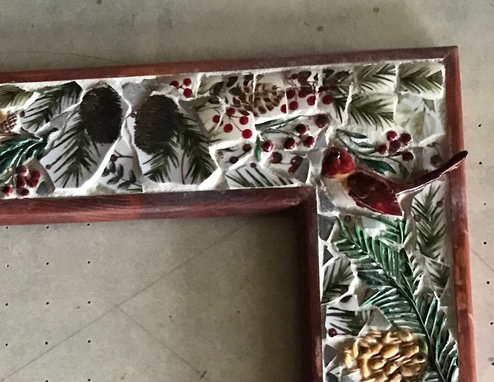 Winter Mosaic Mirror - Etsy