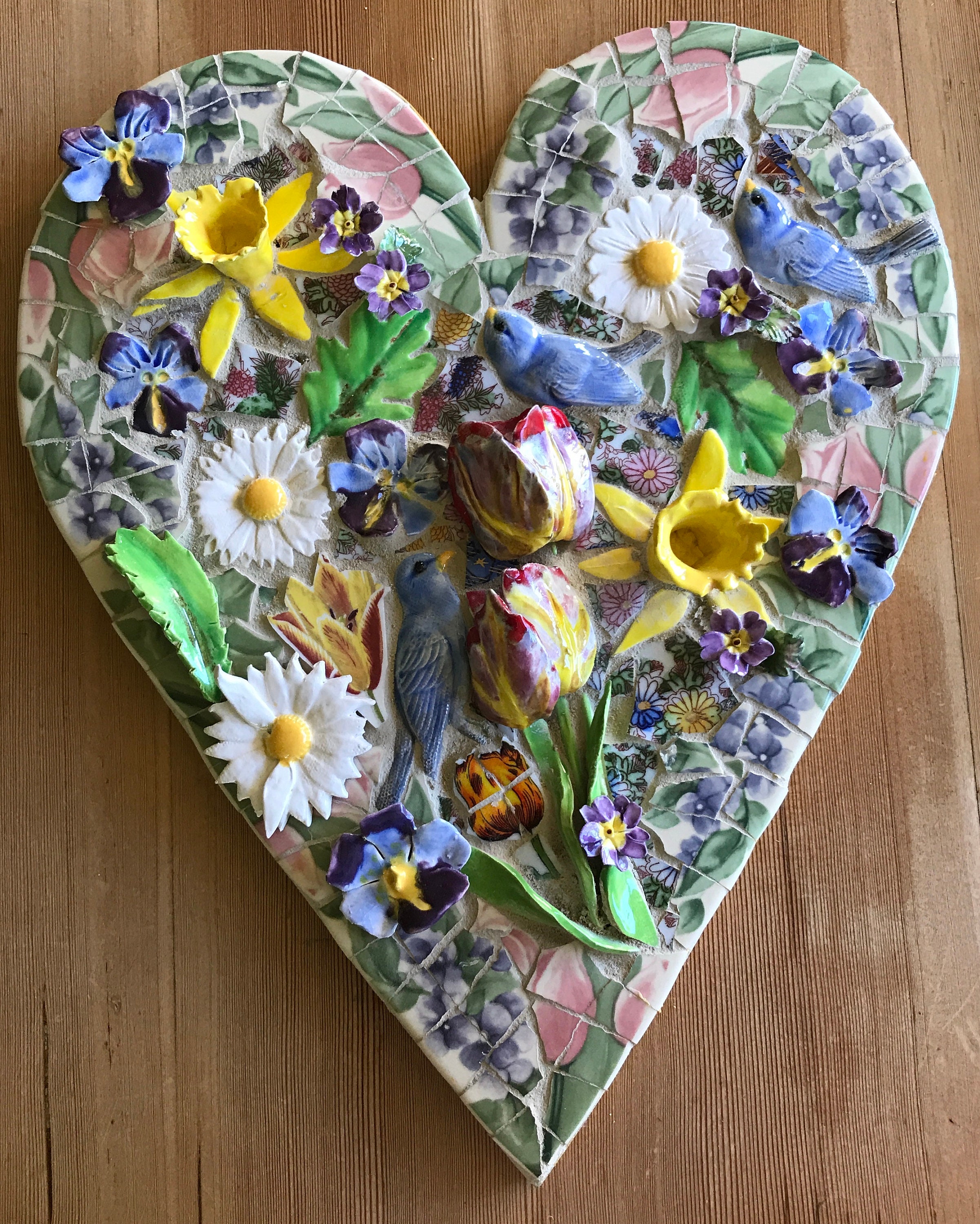 Custom Mosaic Hearts - Etsy
