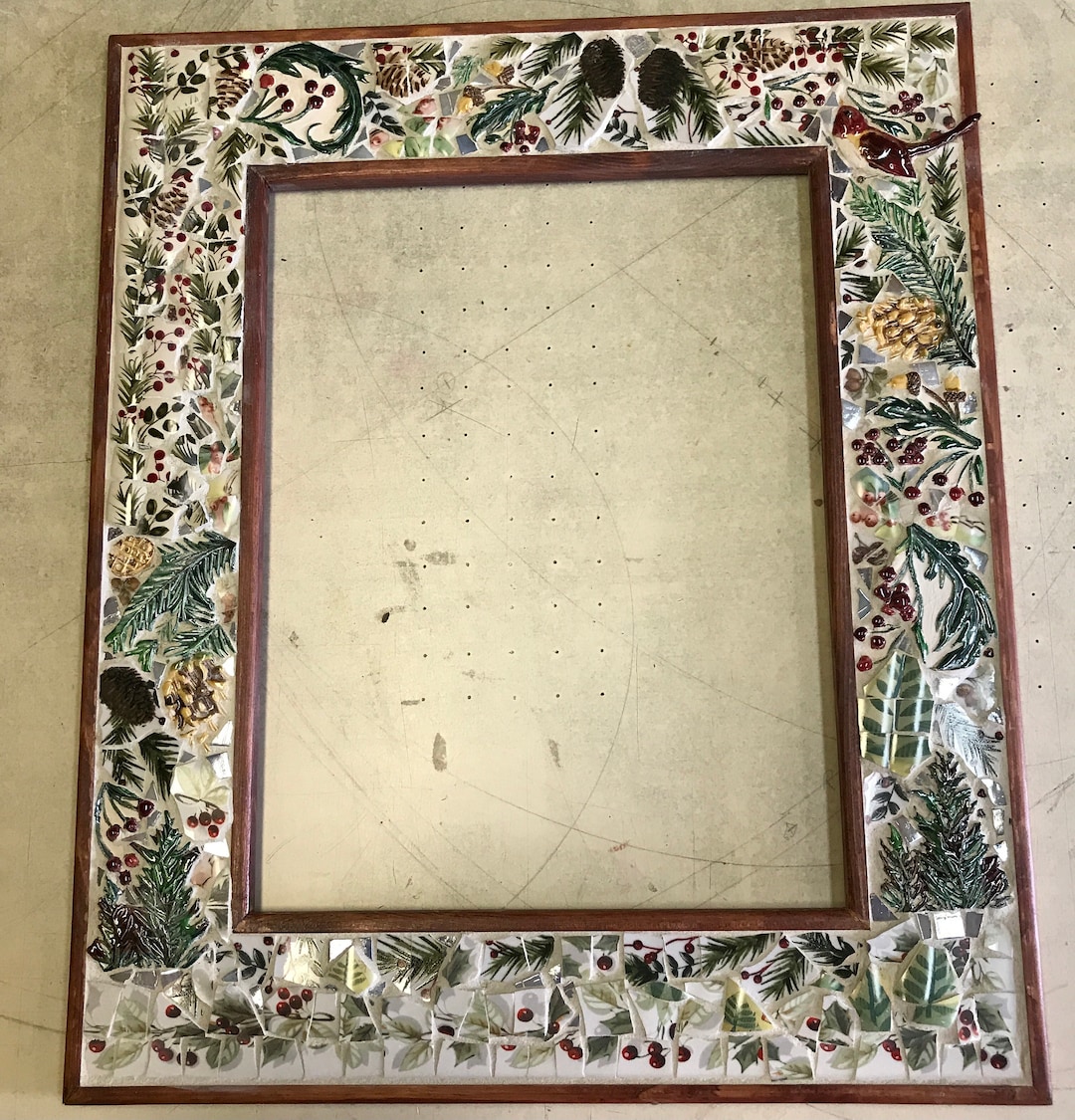 Winter Mosaic Mirror - Etsy