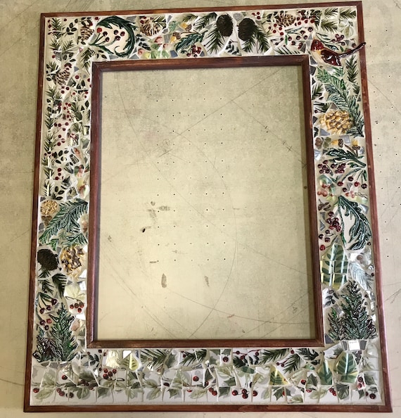 Winter Mosaic Mirror | Etsy