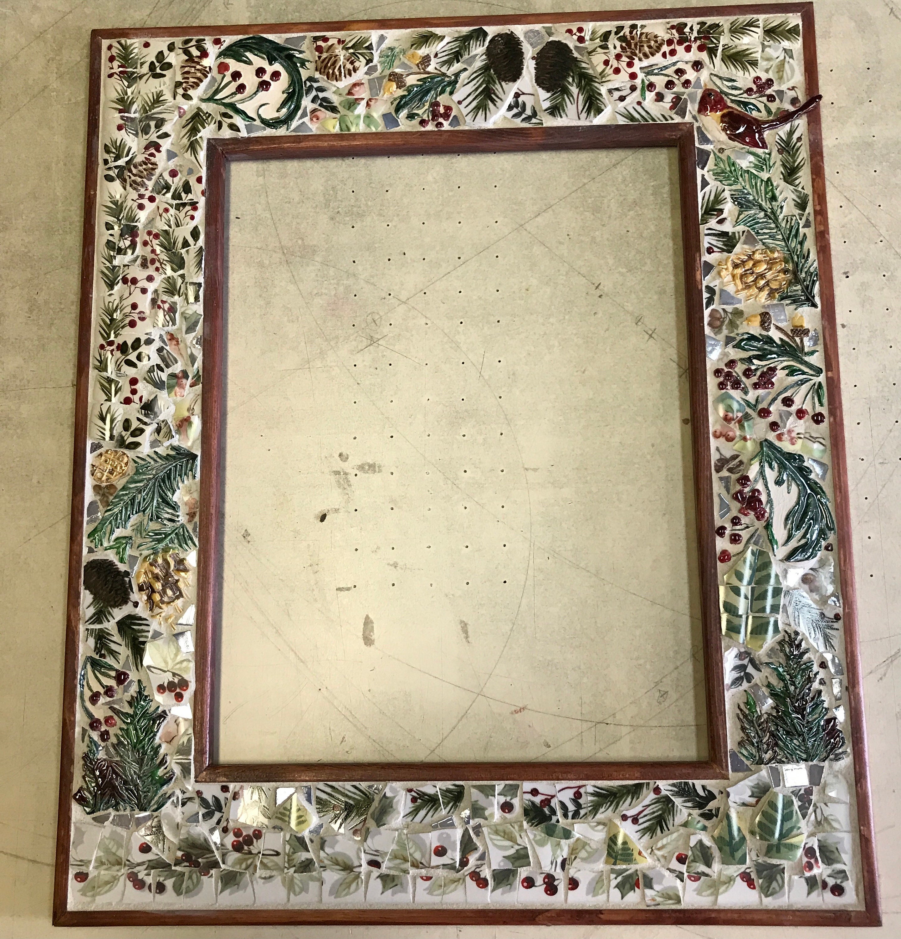 Winter Mosaic Mirror - Etsy