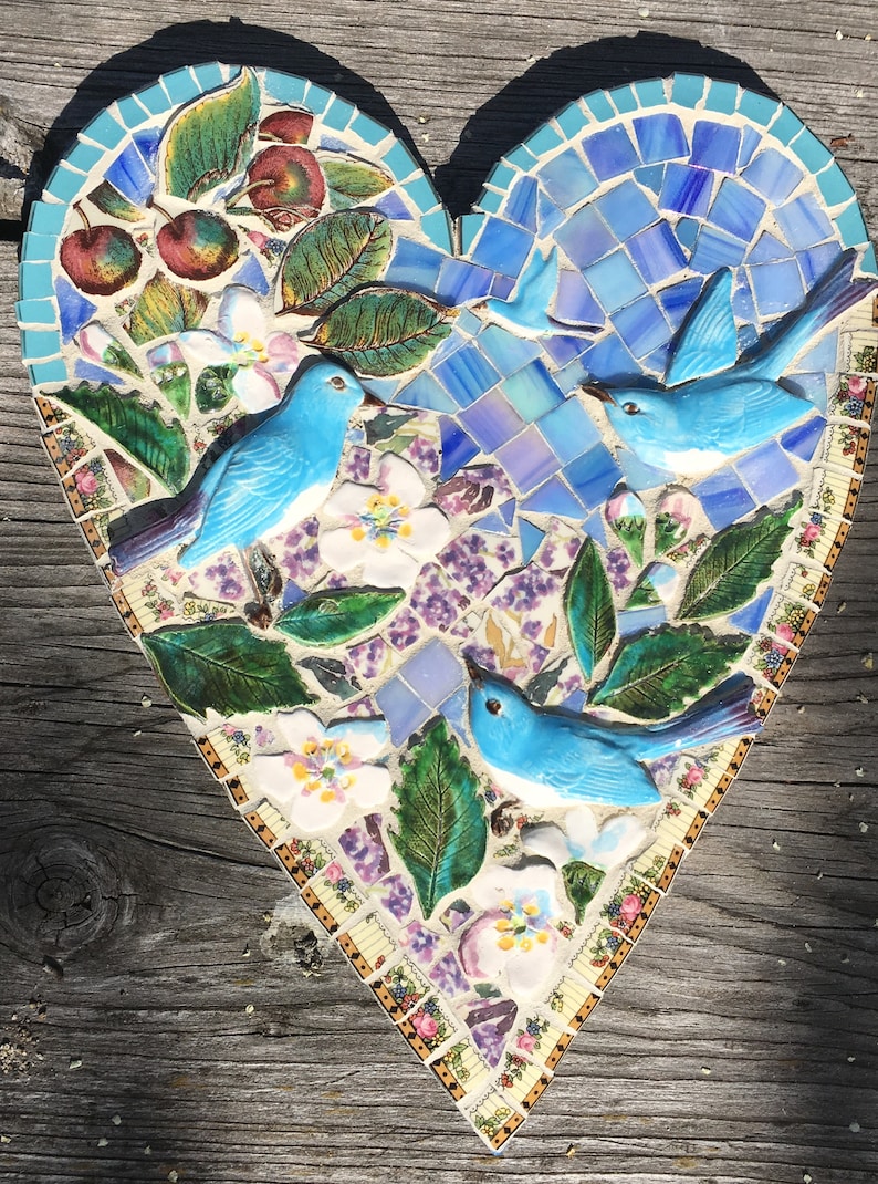 Custom Mosaic Hearts - Etsy
