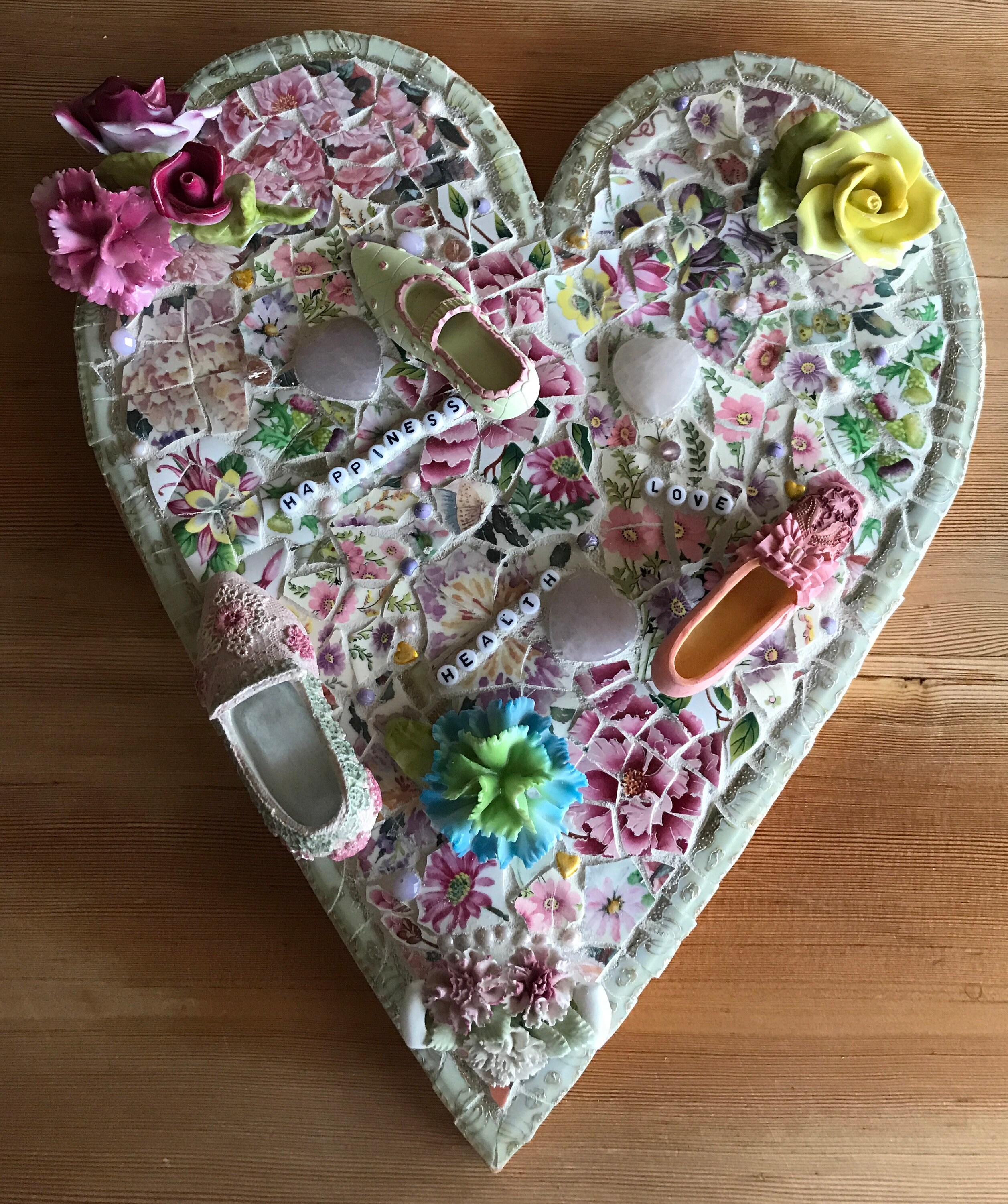 Custom Mosaic Hearts - Etsy