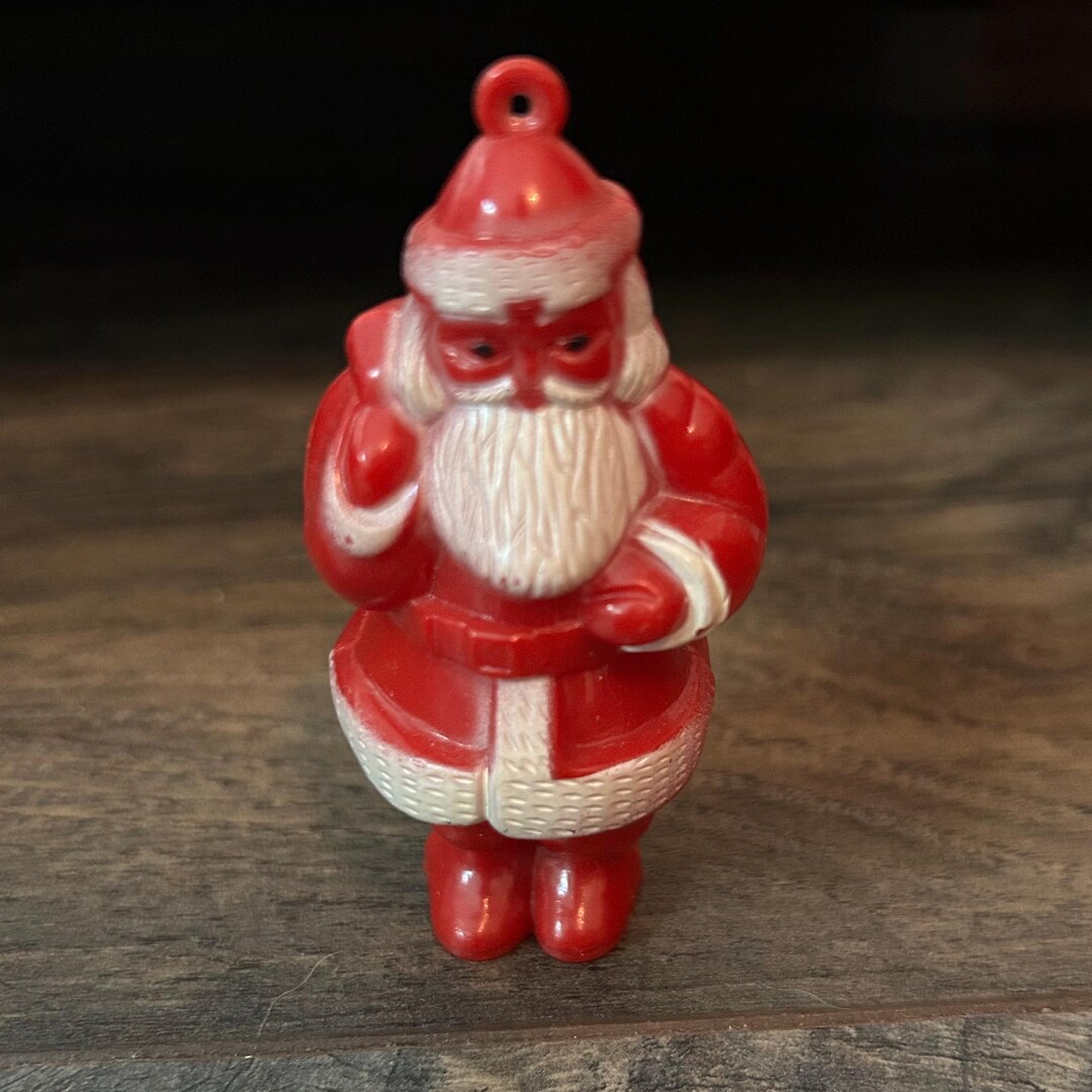 Vintage Antique C1930s-40s Plastic Santa Claus Christmas Ornament ...