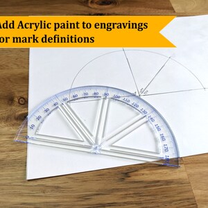 SVG Protractor File for Glowforge, Laser Cut, Digital Download, Clipart ...