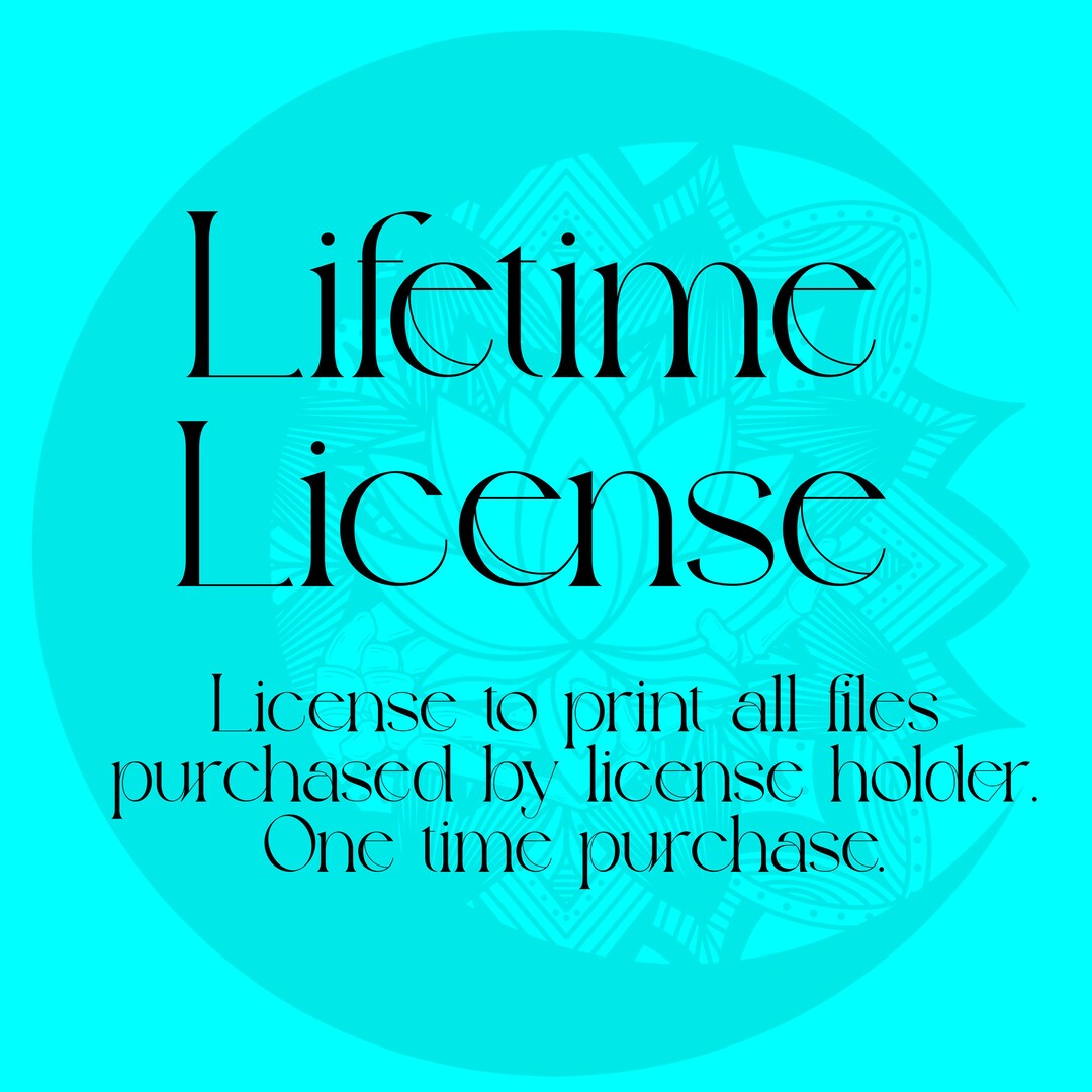 Lifetime Commercial License (all Designs) - Etsy
