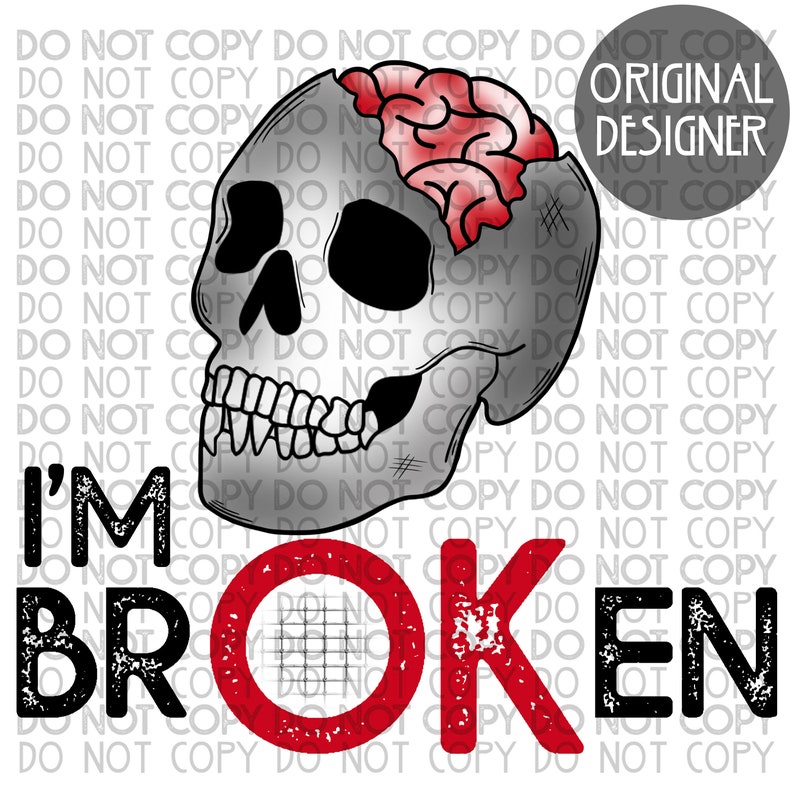 I’m Broken PNG FILE. - Etsy