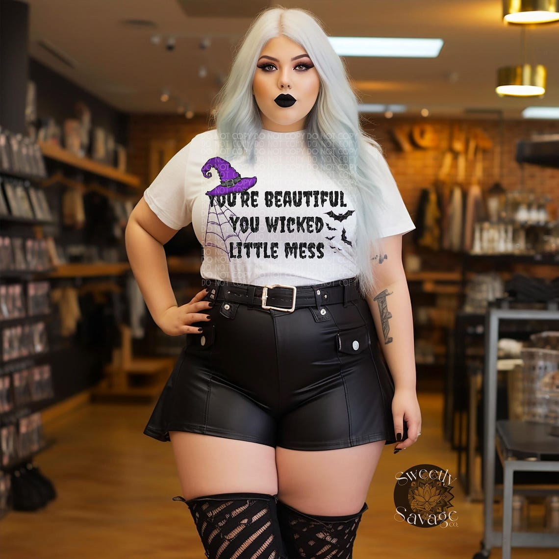 Wicked Little Mess Halloween Witch Png File - Etsy