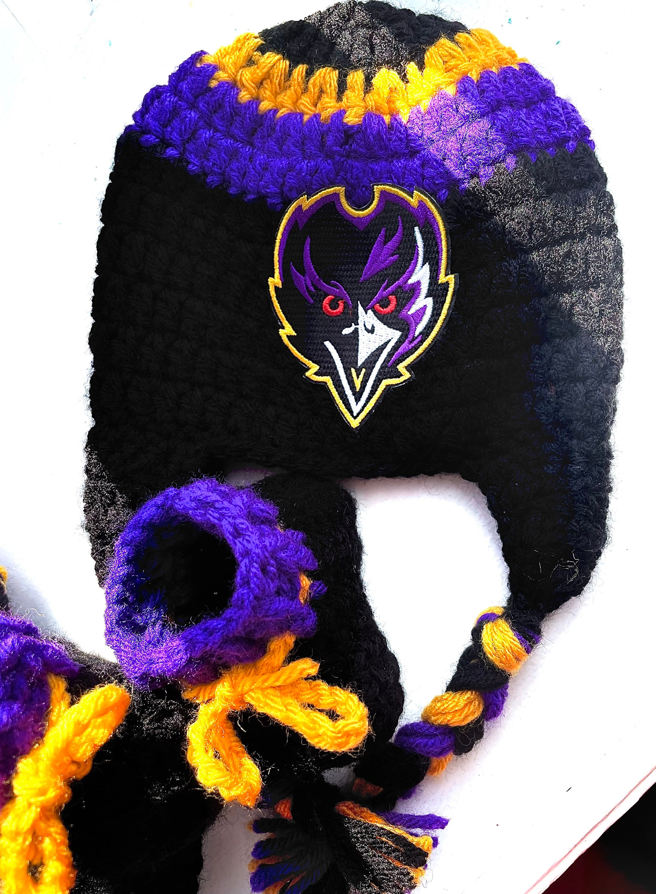 Baltimore Ravens Baby Crochet Set - Etsy